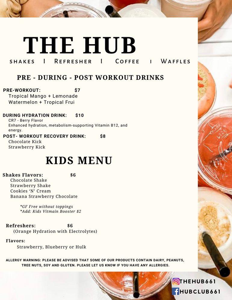 Menu at The Hub pub & bar, Shafter