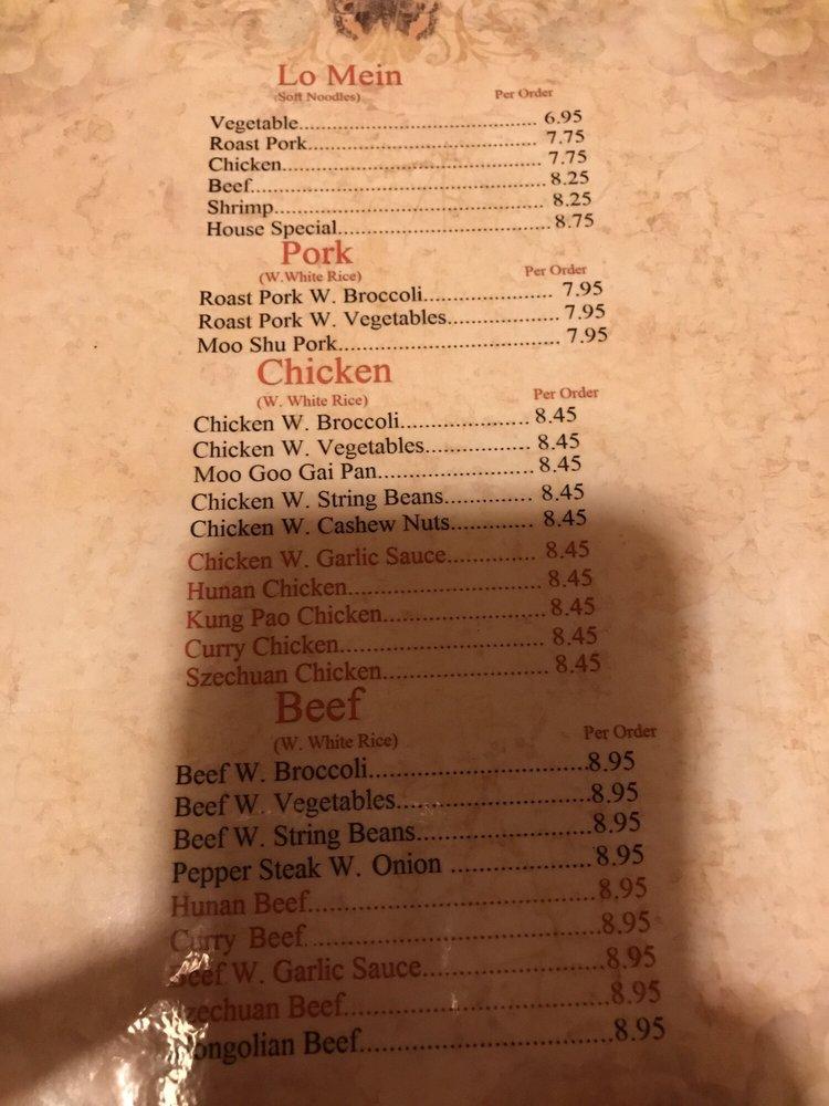 Menu at Double Dragon restaurant, Rio Rancho