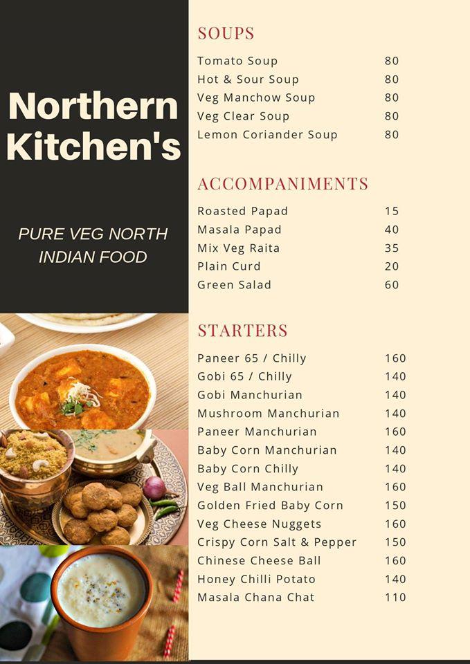 Menu at Northern Kitchen's : Btm Layout, Bengaluru