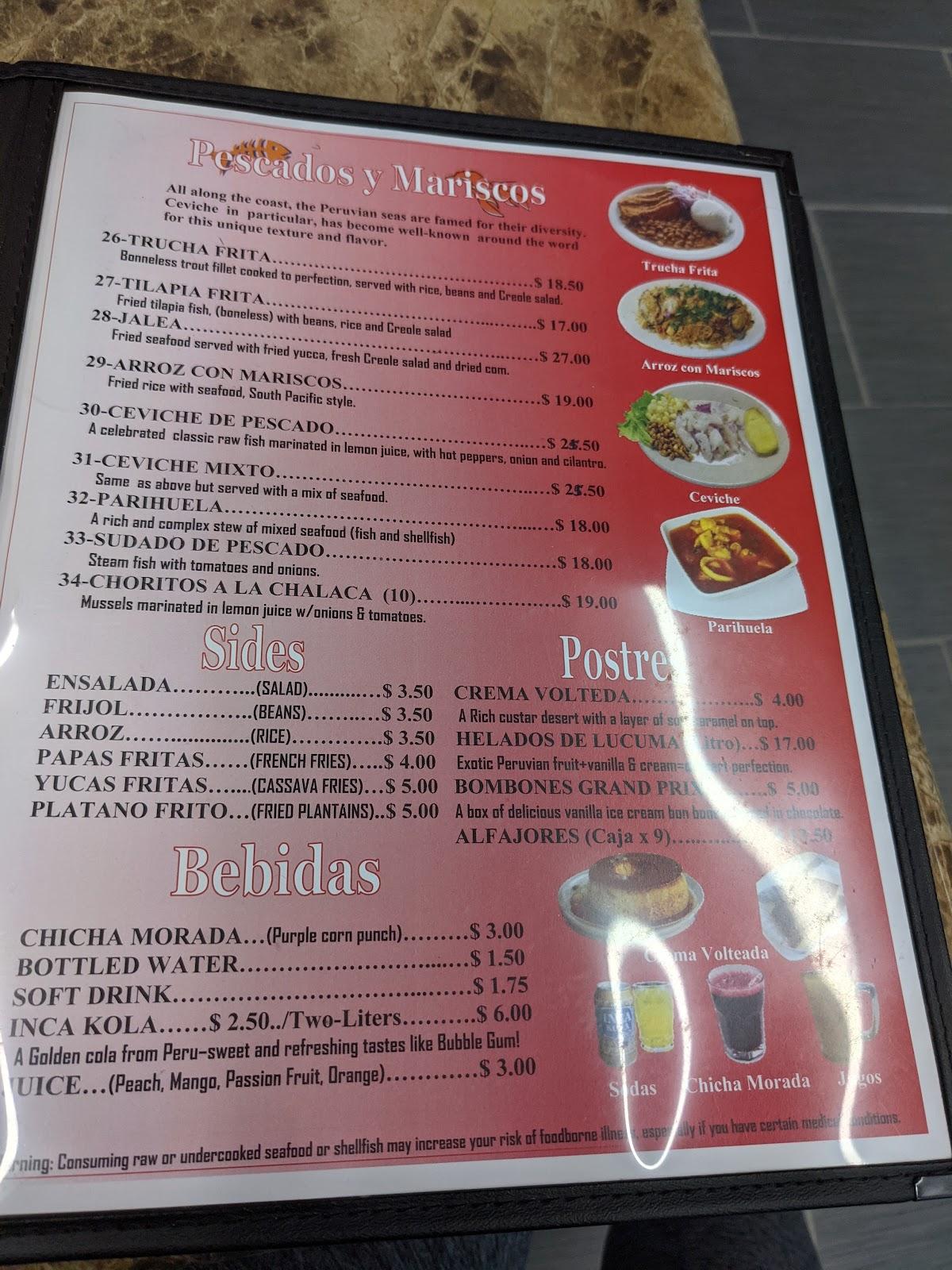 Menu at San Fernando Roasted Peruvian Chicken BBQ, SeaTac ...
