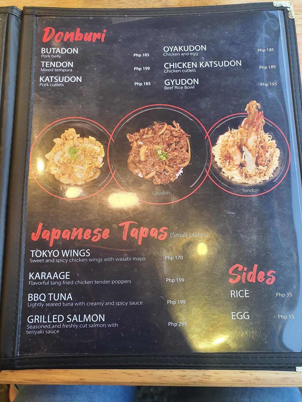 Menu at Kaizen Davao: Japanese Street Dining restaurant, Davao City