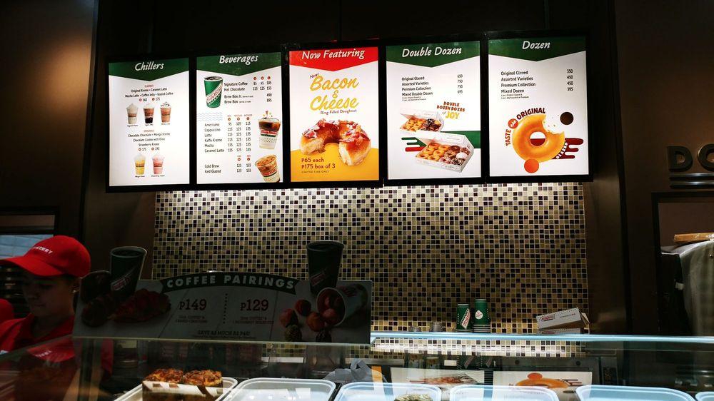 Menu at Krispy Kreme cafe, Taguig, 29TH STREET BURGOS CIRCLE