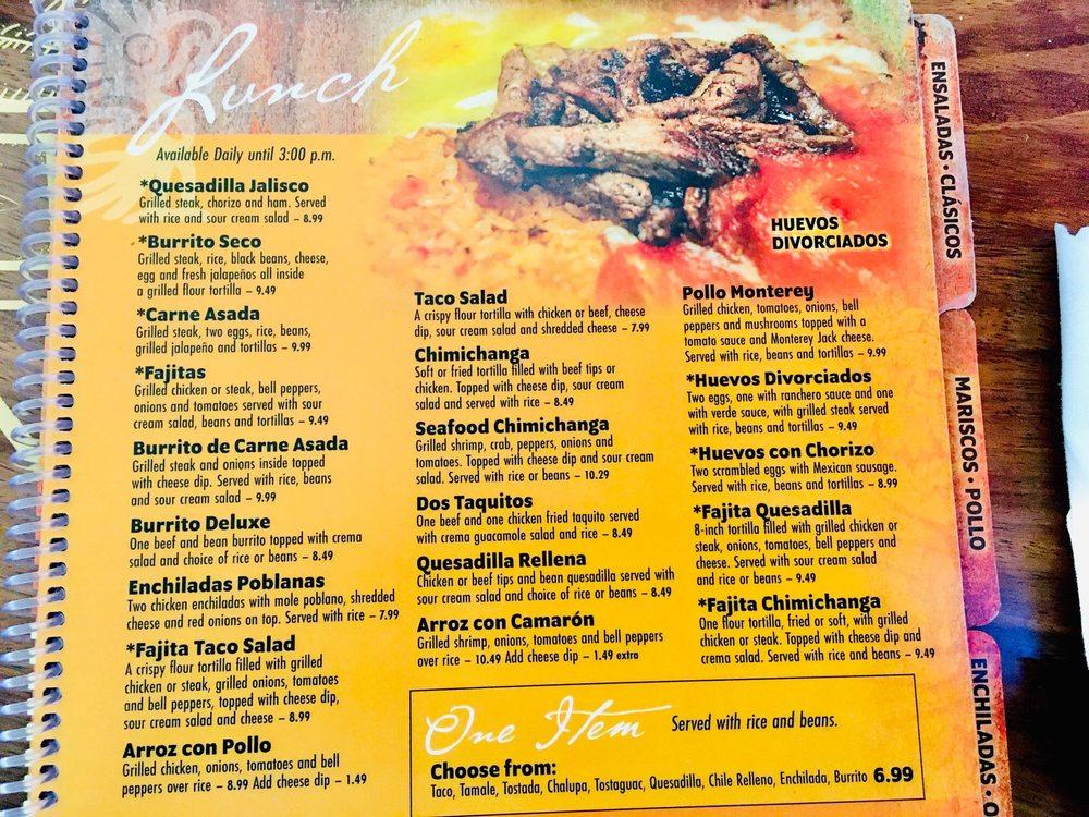Menu at Gran Maya Mexican Grill restaurant, Virginia Beach