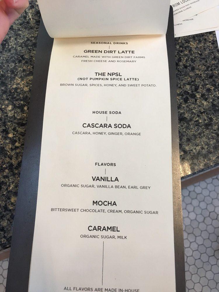 Menu at Messenger Coffee Co. + Ibis Bakery, Kansas City