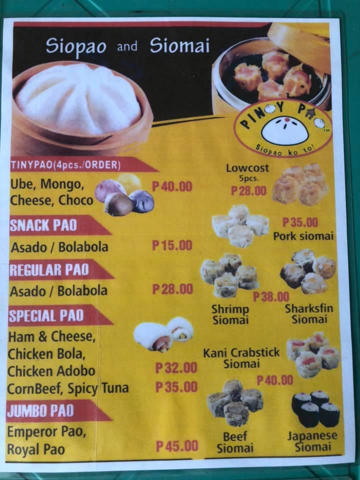 Menu at O’noodles / Siomai / Siopao / Cafe Tribu SJDM, San Jose del ...