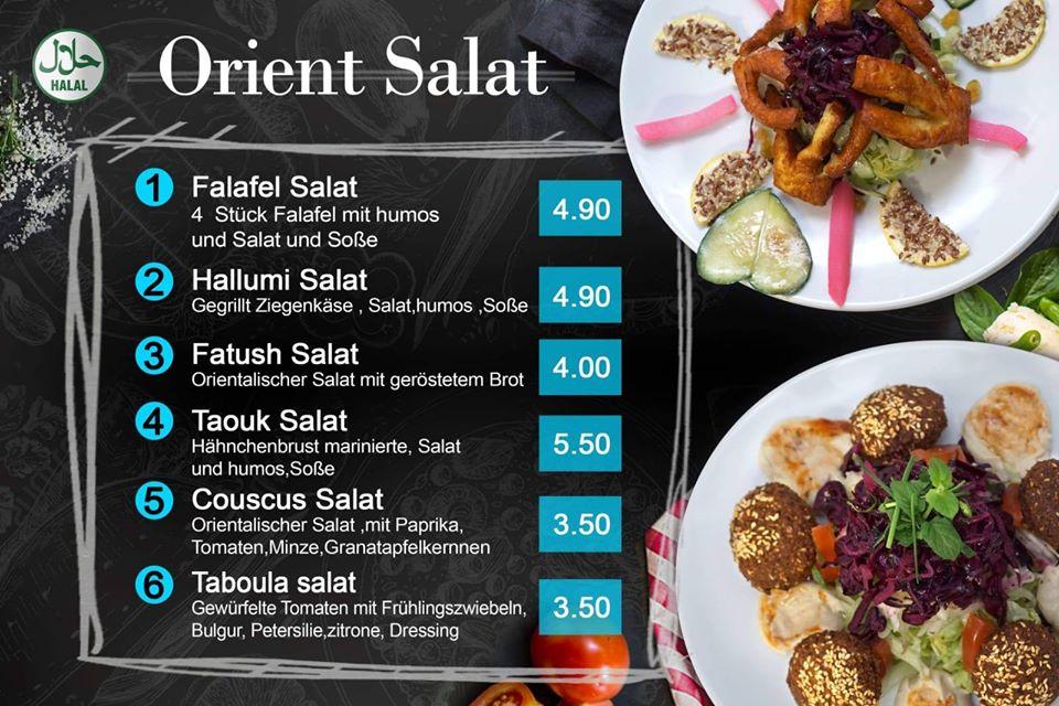 Menu au Orient Kitchen - Arabian Food restaurant, Hambourg