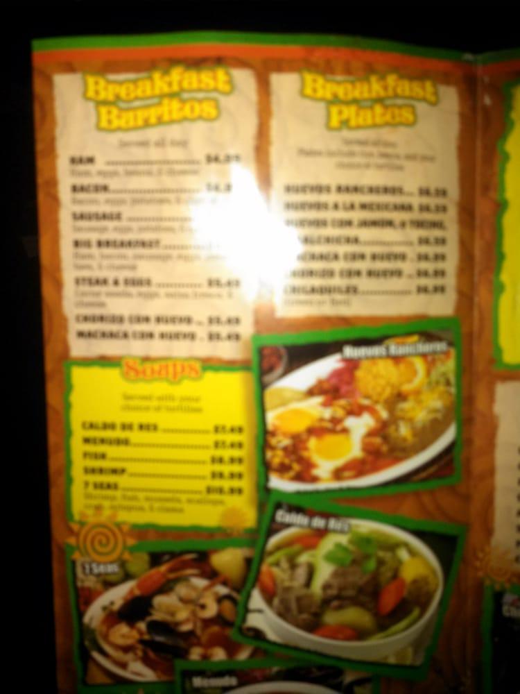 Carta del restaurante Panchos Authentic Mexican Grill, Chula Vista, 933 ...