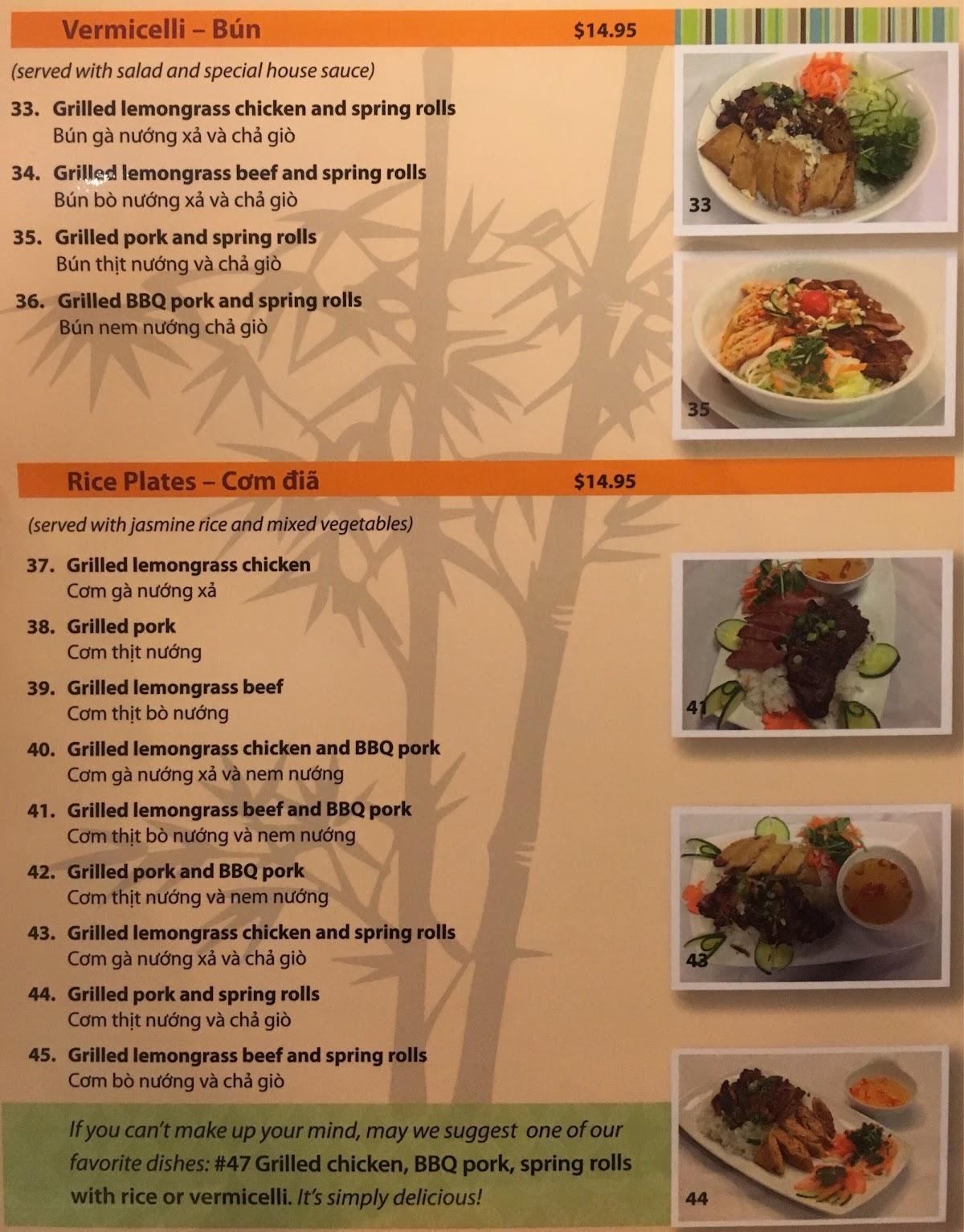 Menu at Tintin Restaurant Nanaimo, Nanaimo