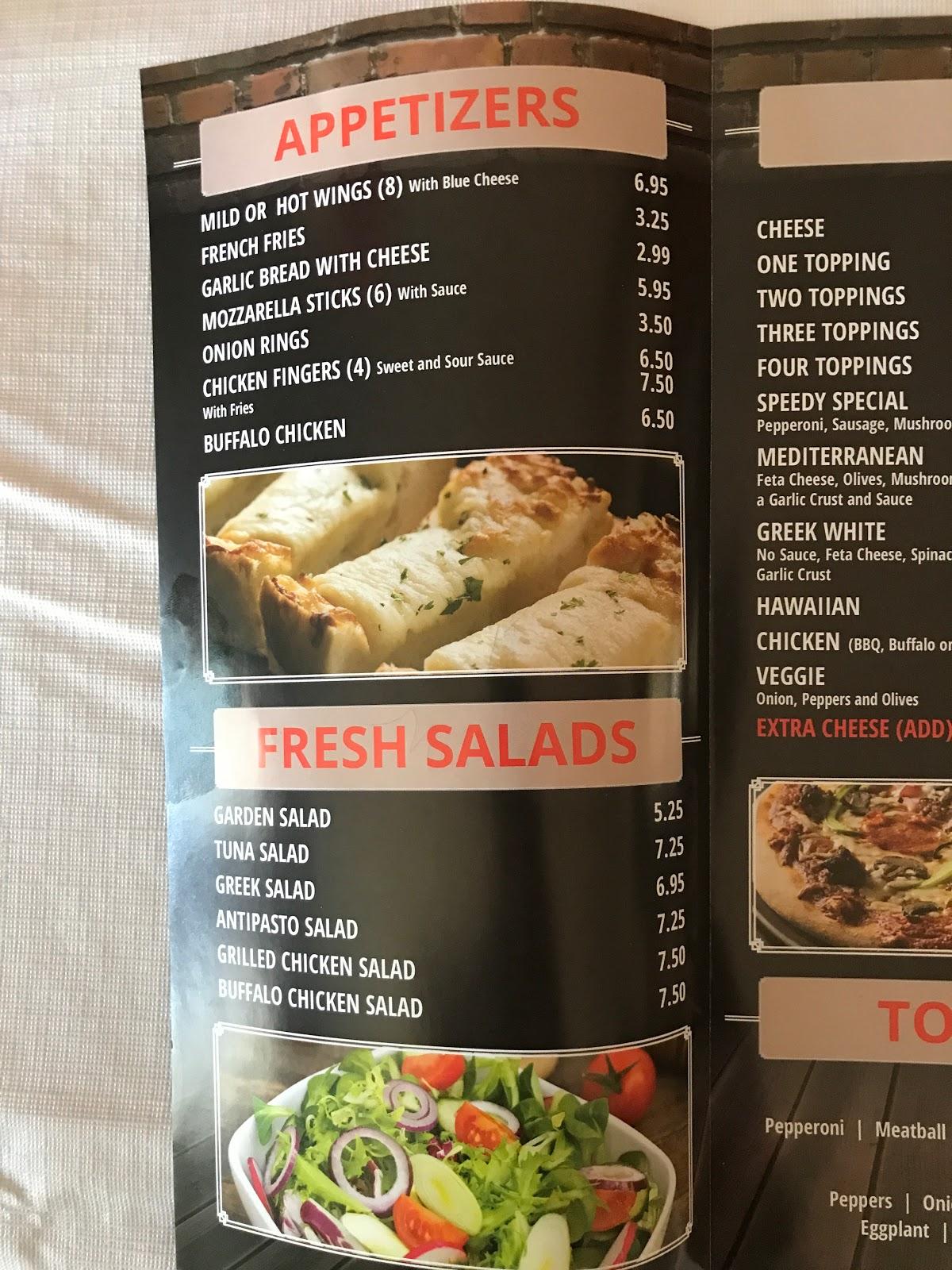 Menu at Crispin Pizza & Dinner pizzeria, North Providence