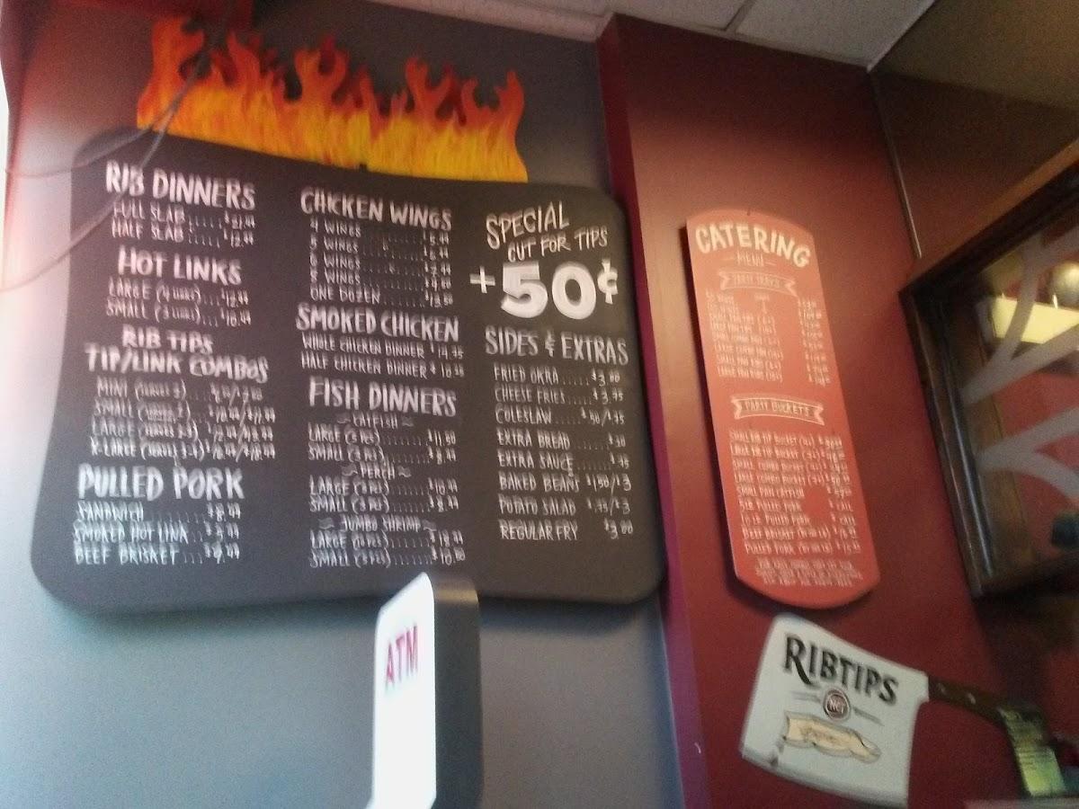 Menu at Honey 1 BBQ, Chicago, 746 E 43rd St