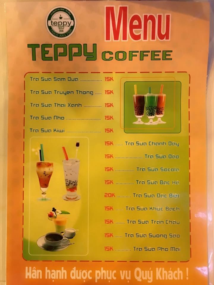 Menu at TEPPY coffee pub & bar, Da Nang