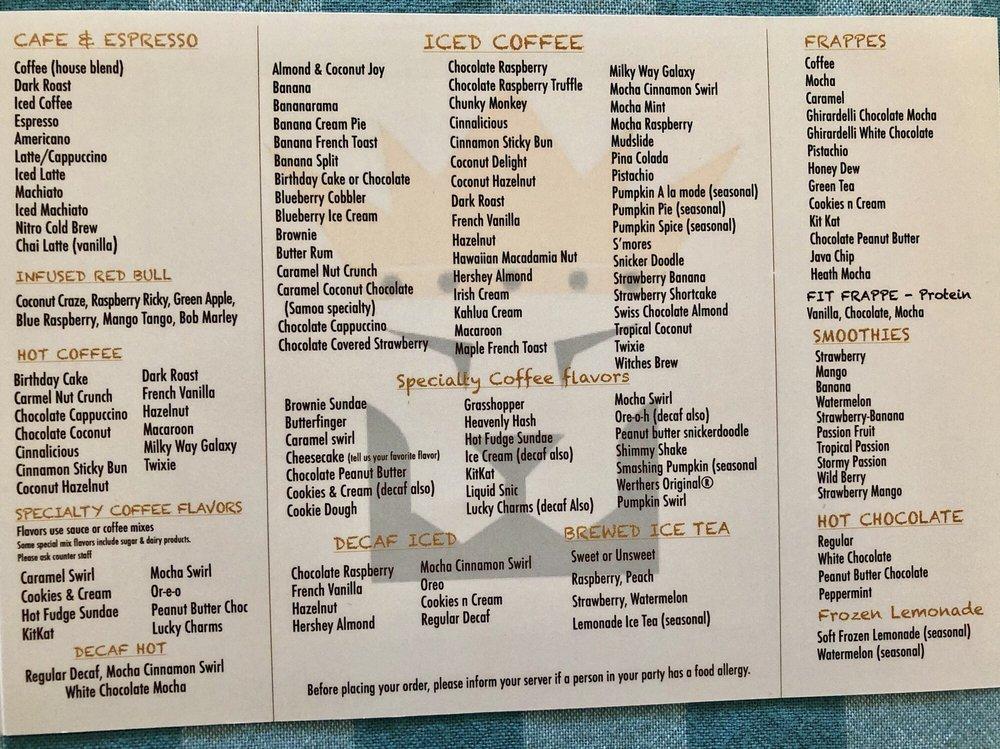 Menu at iKrave Cafe, Worcester