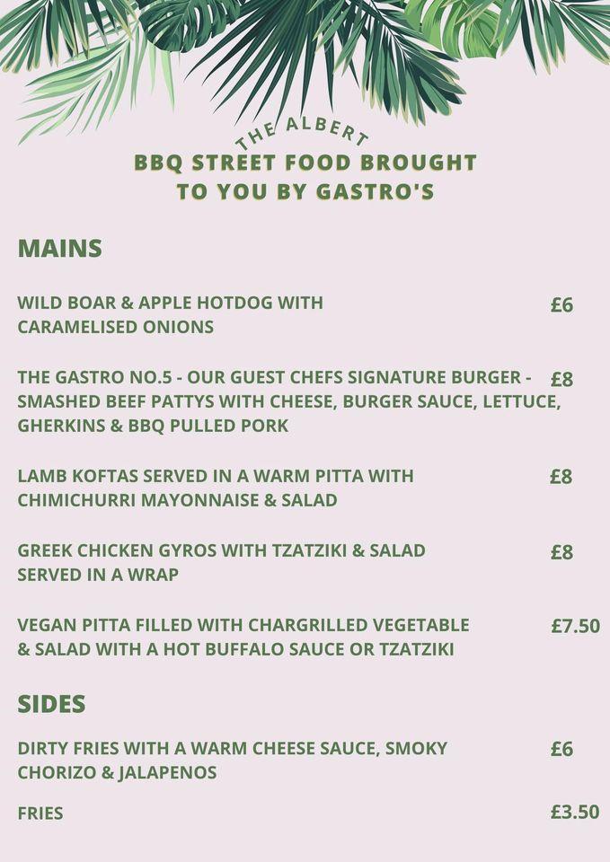 Menu at The Albert pub & bar, Bowness-on-Windermere
