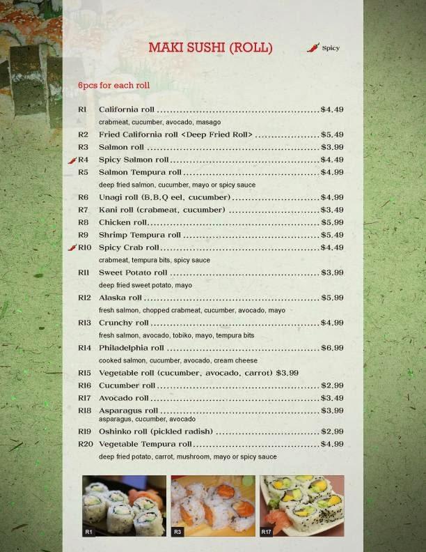 Menu at Duru Restaurant, St. Catharines