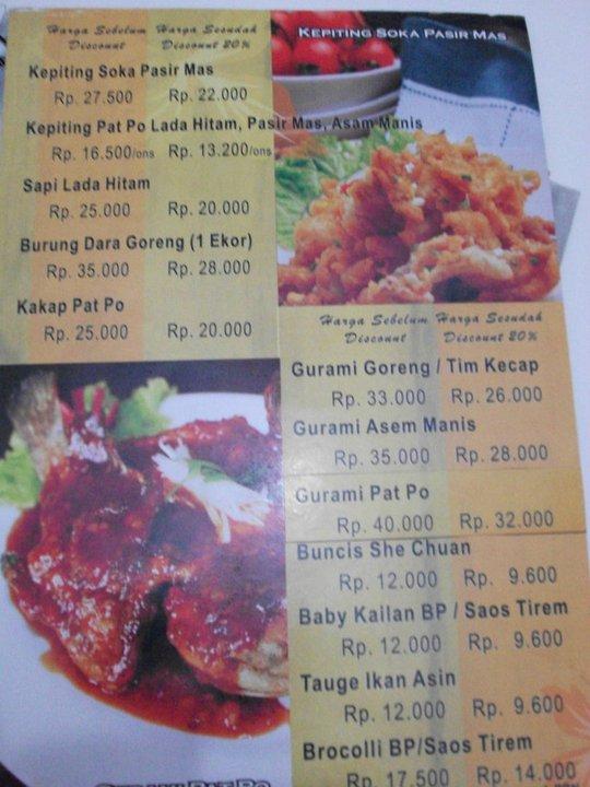 Menu at EG Exotic Garden Resto and Food Court restaurant, Surabaya
