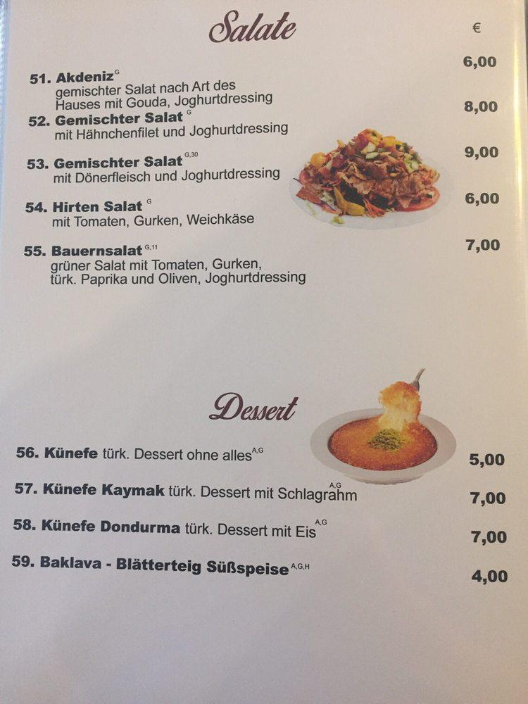 Speisekarte von Akdeniz Restaurant, Brilon