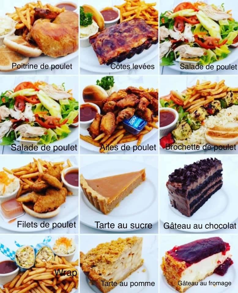 Menu at Coq-O-Bec restaurant, Châteauguay, 5 2e Avenue