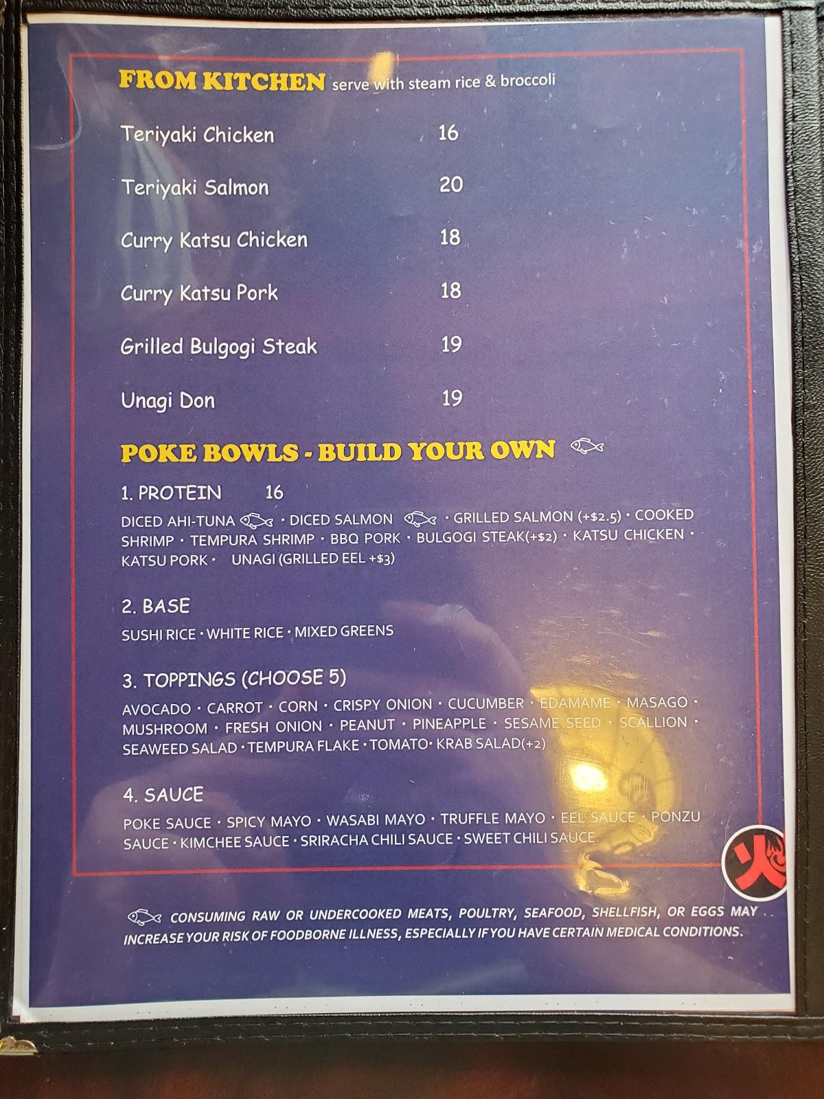 Menu at Naruto 88 Bistro restaurant, Miami