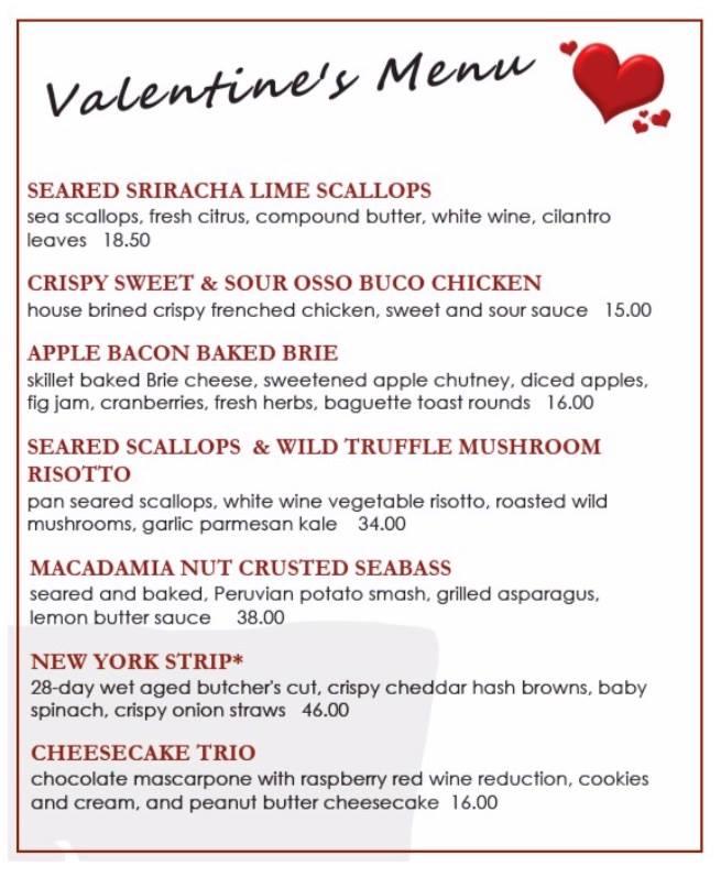 Menu at Redstone American Grill pub & bar, Maple Grove