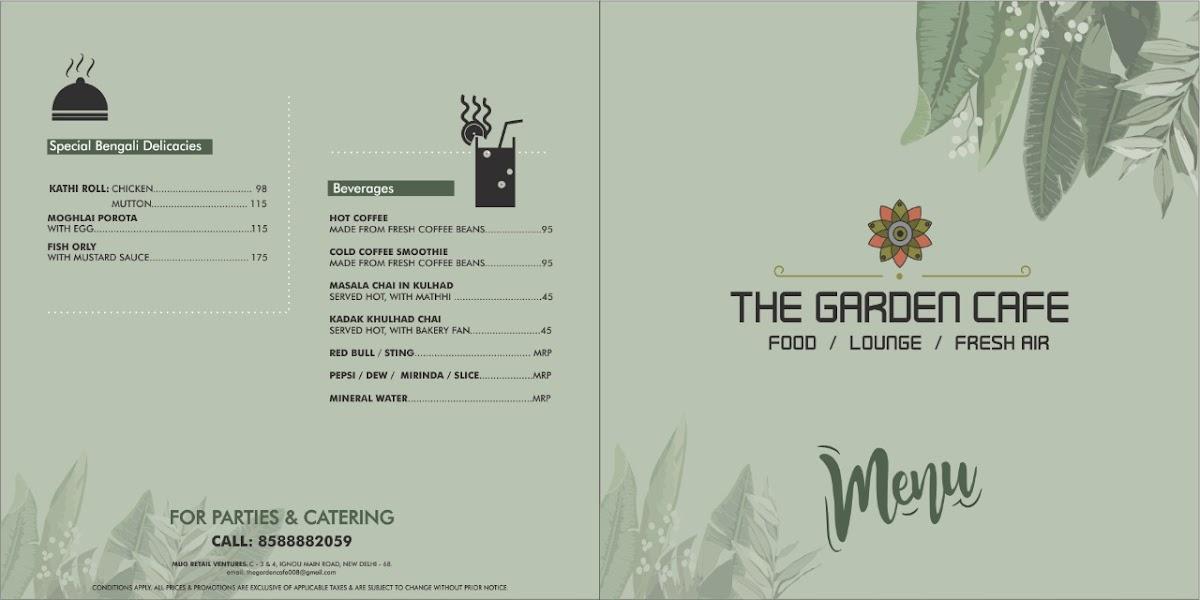 Menu at The Garden Cafe, New Delhi, C 3&4
