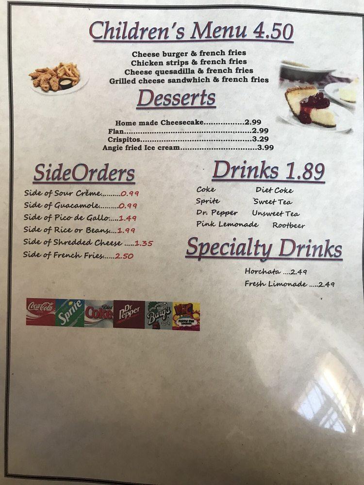 Menu at Little brother restaurant, El Dorado, Junction City Rd