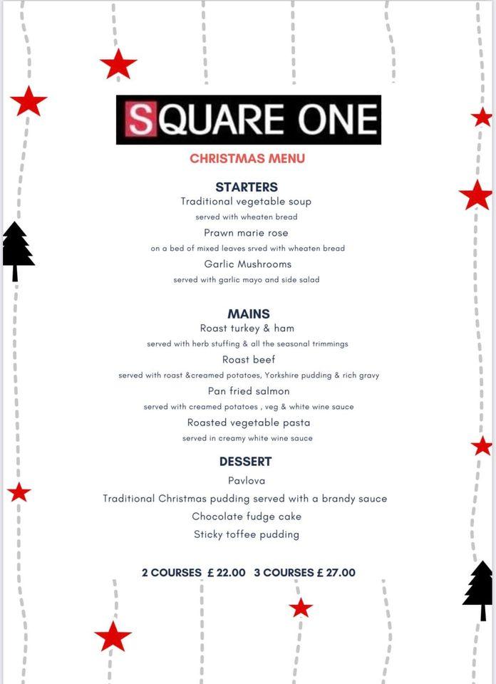 Menu at Square One pub & bar, Dromara, 8 Rathfriland Rd