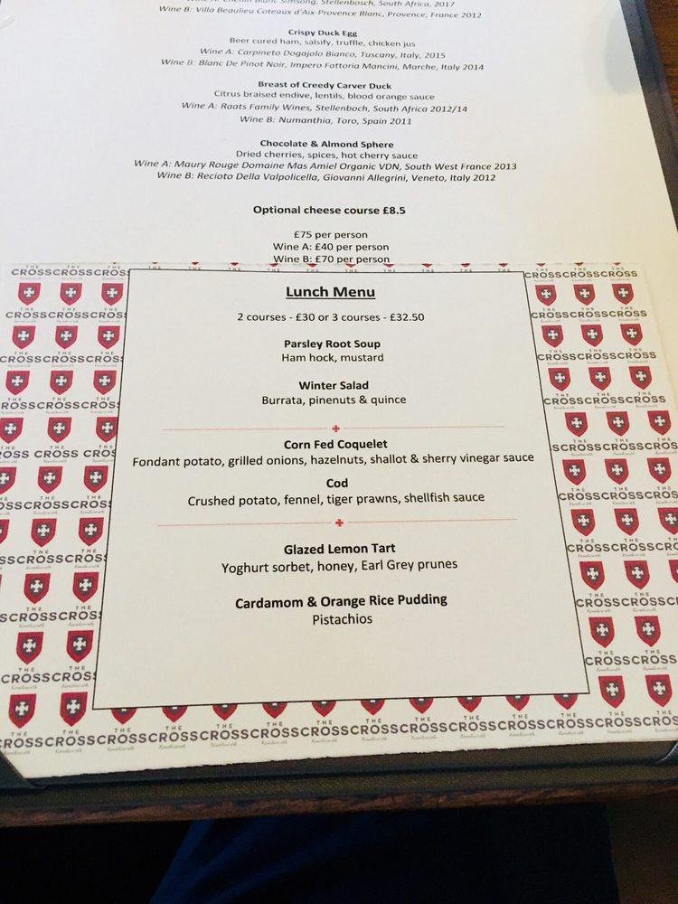 Menu at The Cross pub & bar, Kenilworth