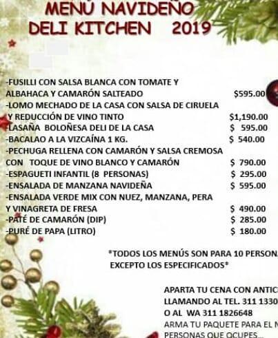 Carta del restaurante DeliKitchen, Tepic