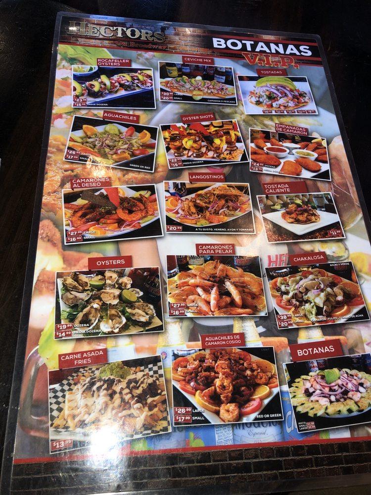 Menu at Hector's On Broadway pub & bar, Santa Ana