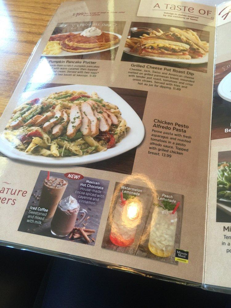 Menu at Marie Callender's restaurant, Camarillo