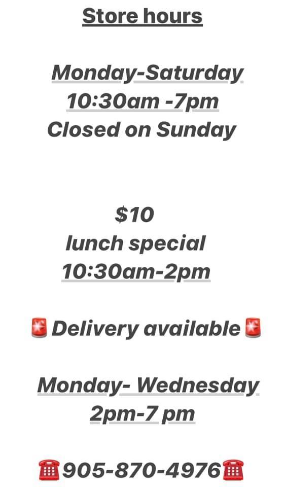 Menu at Tony's Corner Xpress restaurant, Caledonia