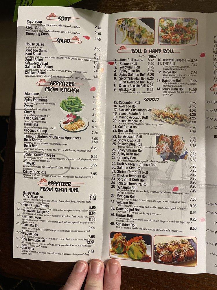 Menu at Ninja Japanese steak house & sushi bar, Naples