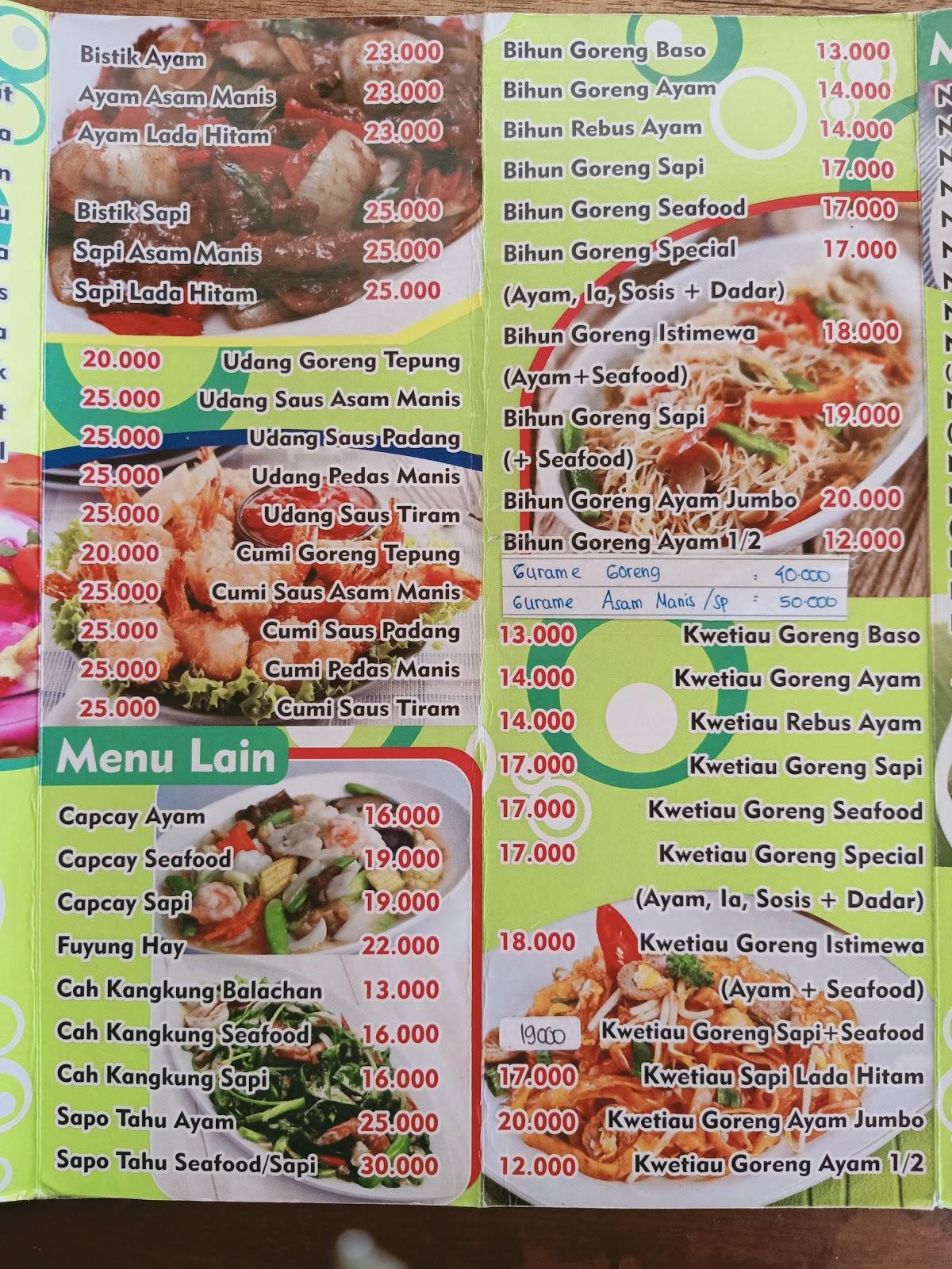 Carta del restaurante Selera Kita (Nasi Goreng), Metro