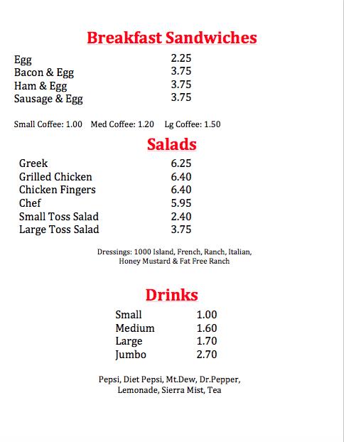 Menu at Carolina Grill of Easley restaurant, Easley