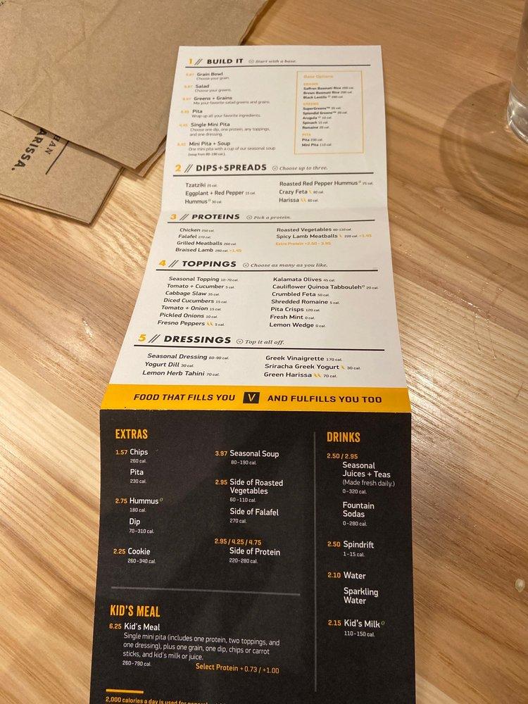 Menu at CAVA restaurant, Wayne, 84 Willowbrook Blvd