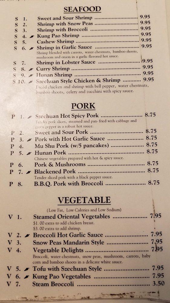 Menu at Sesame House restaurant, Arlington, W Green Oaks Blvd