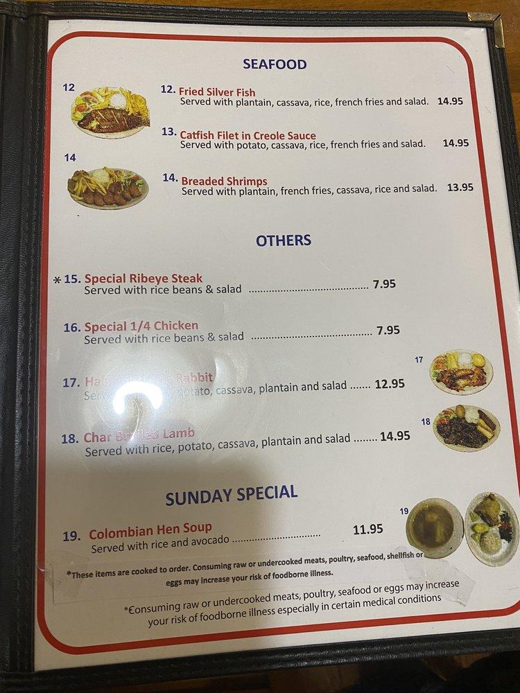 Menu at Brasa Roja Pulaski steakhouse, Chicago, N Pulaski Rd