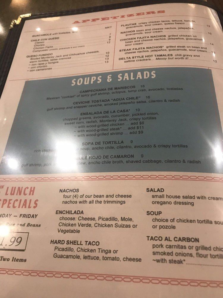 Menu at Superica pub & bar, Nashville