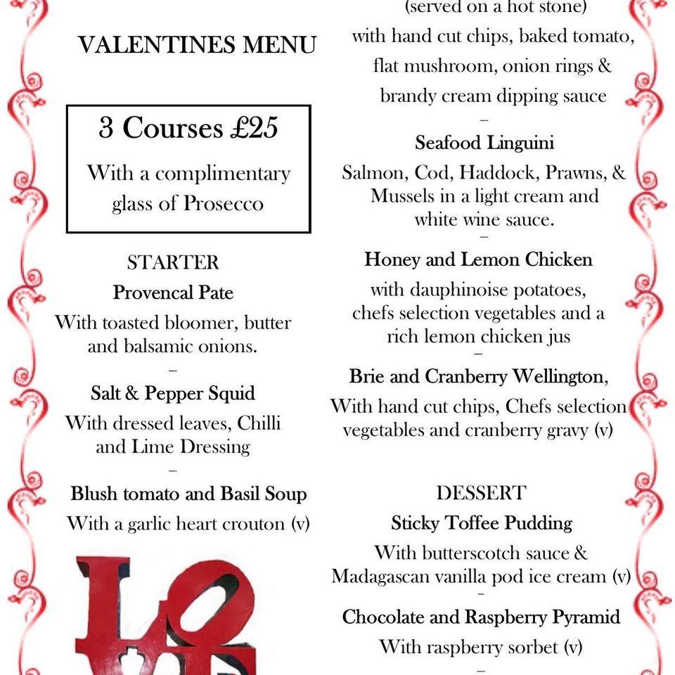 Menu at The Queen Victoria Bar and Restaurant, Llandudno