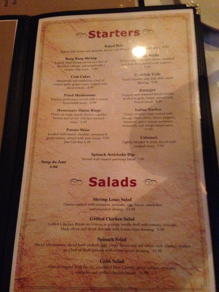 Menu at 178 Club Restaurant, Bull Shoals, Central Blvd