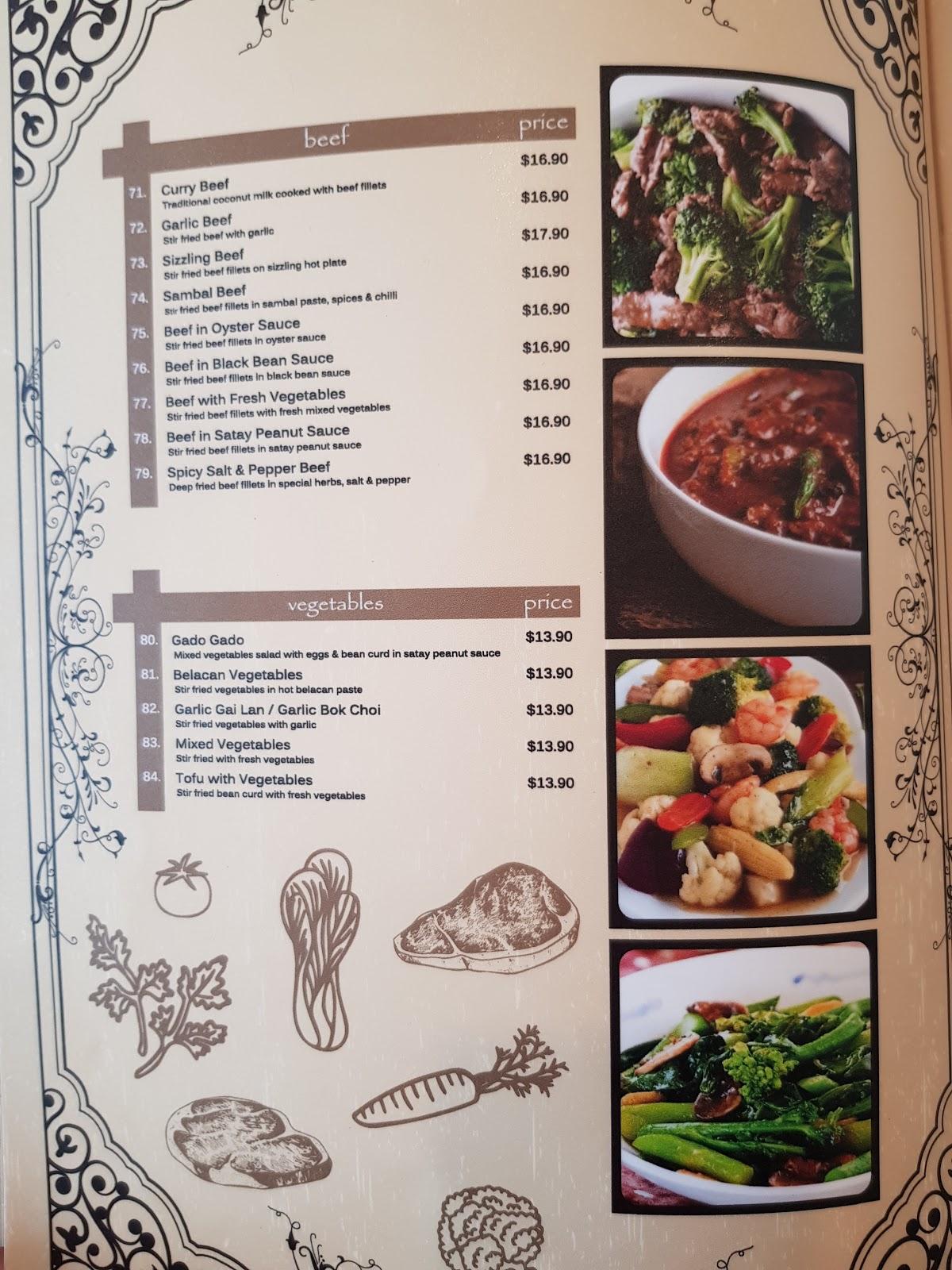 Menu at Yahoo Restaurant (Chinese and Malaysia cuisine), Loganlea