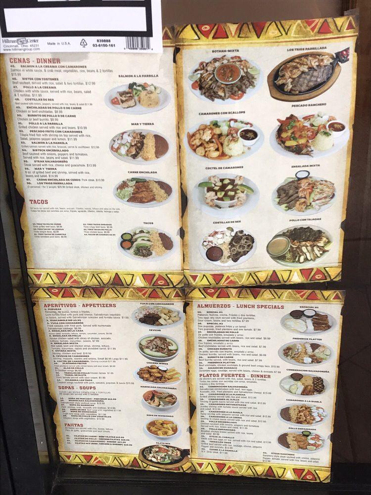 Menu at Los Trios restaurant, Frederick, W Patrick St Ste 14