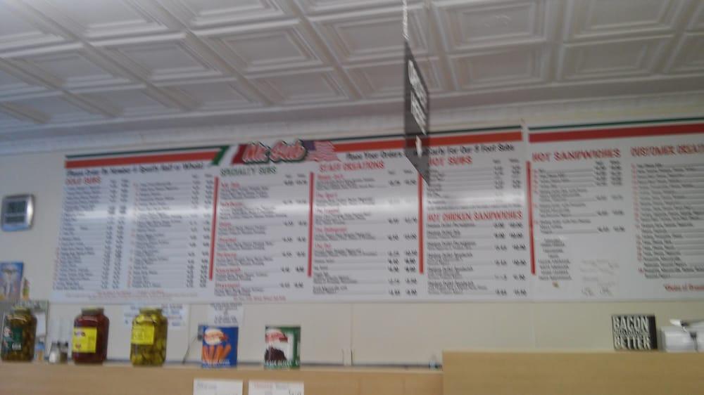 Menu at Mr. Sub of Union fast food, Union, 406 Chestnut St