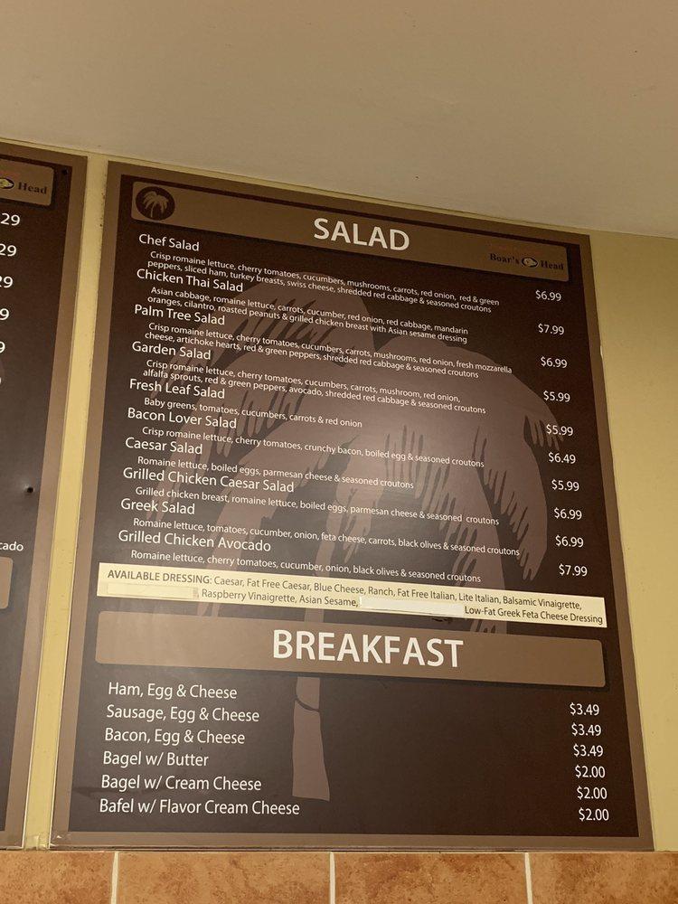 Menu at Palm Tree Gourmet, Philadelphia, 901 S 2nd St
