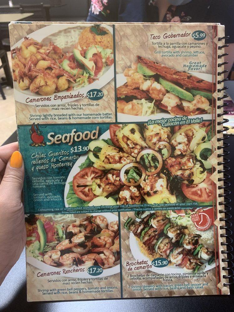 Menu at Asadero Los Corrales restaurant, Palm Springs
