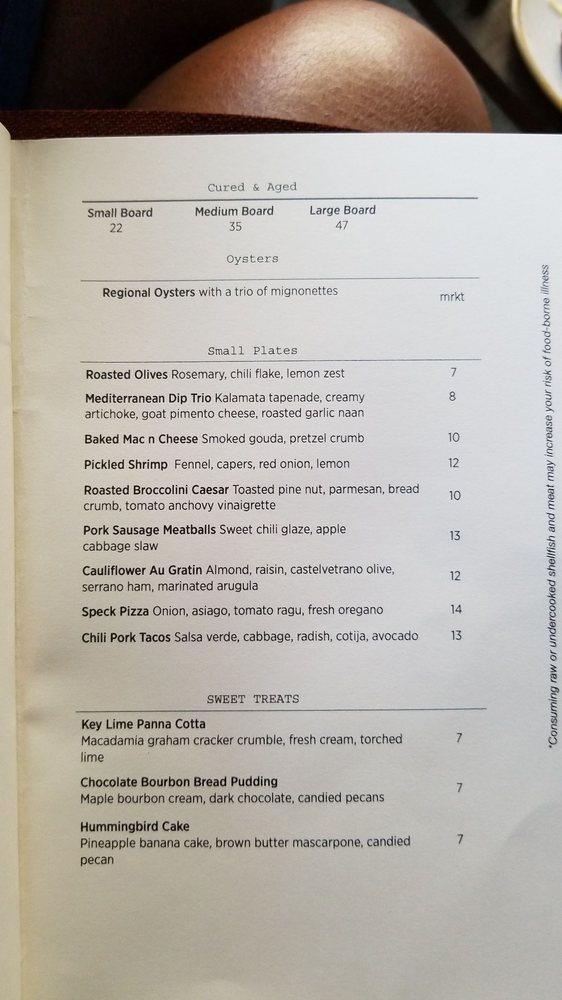 Menu at Coolinary and the Parched Pig pub & bar, Palm Beach Gardens