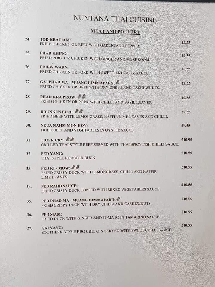Menu at The Royal George pub & bar, Hersham