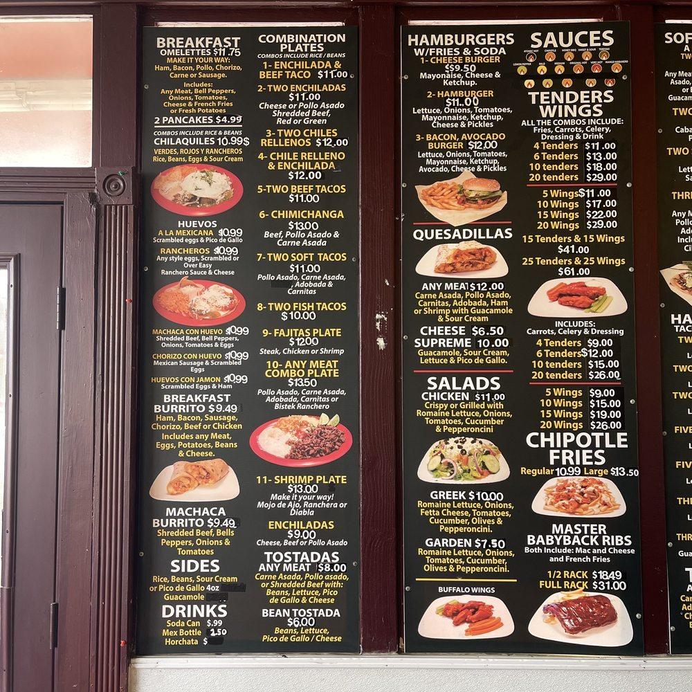 Menu at Wings Mix restaurant, Lakeside, Winter Gardens Blvd