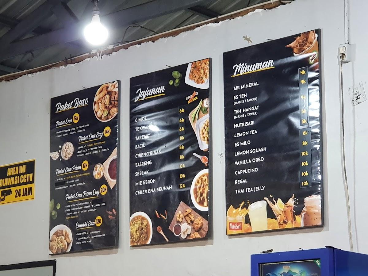 Menu at Baso Aci Ena UNY - Prasmanan restaurant, Sendangadi