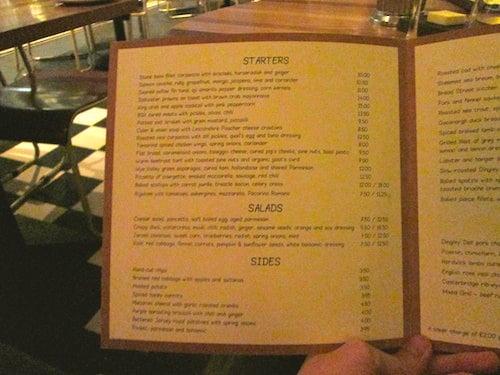 Menu at Burger & Lobster Bread Street restaurant, London, 1 Bread St